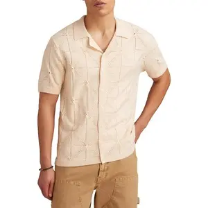 Lucky Brand Pointelle Button-up Sweater