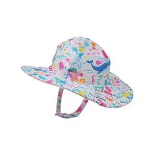 FLAP HAPPY Upf 50+ Summer Splash Swim Hat - Mermaid Friends