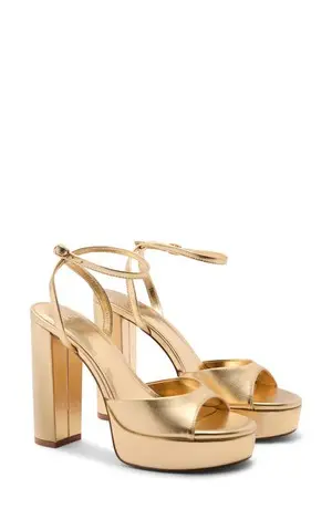 Mango Metallic Sandals For Women