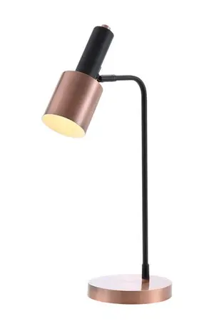 JONATHAN Y Brady 22" Metal Led Task Table Lamp - Copper/black