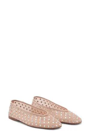 Mango Embellished Ballet Flats - Pink