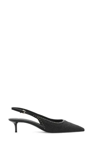 Mango Straw Slingback Pumps