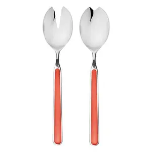 MEPRA Fantasia Salad Serving Set2 Pieces New Coral