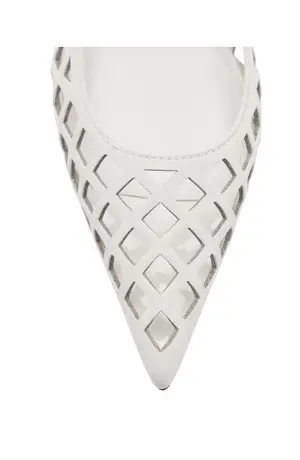Mango Laser Cut Slingback Pumps