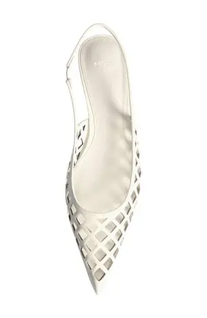 Mango Laser Cut Slingback Pumps