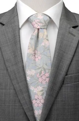 CUFFLINKS, INC. Floral Neck Tie - Blue