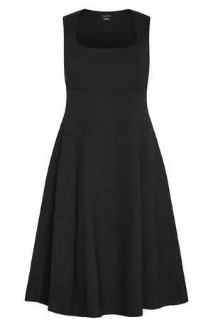 City Chic Maci Stretch Ponte Fit & Flare Midi Dress
