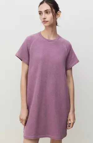 Mango Heather Fleece Nightgown - Plum