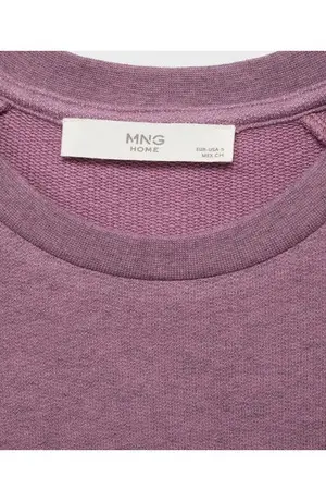 Mango Heather Fleece Nightgown - Plum