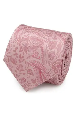 CUFFLINKS, INC. Paisley Silk Jacquard Neck Tie - Pink