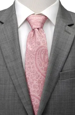 CUFFLINKS, INC. Paisley Silk Jacquard Neck Tie - Pink