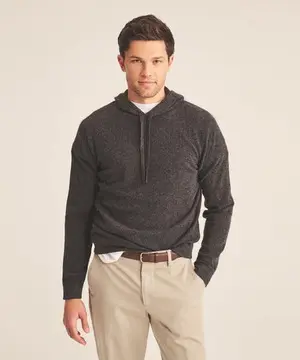 Naadam Cashmere Hoodie - Smoke