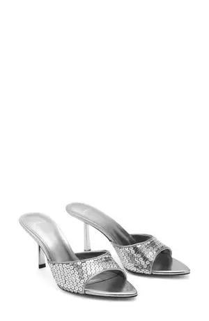 Mango Pointed Toe Slide Sandal