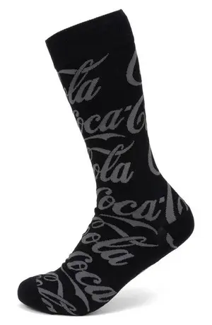 CUFFLINKS, INC. Patterned Crew Socks - Black