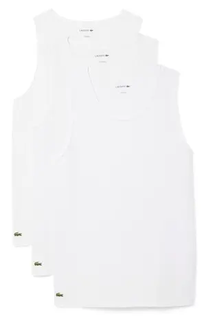 Lacoste 3-pack Cotton Tanks