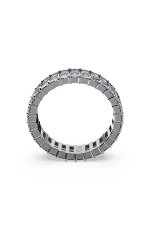 SWAROVSKI Matrix Baguette Crystal Eternity Ring - Grey