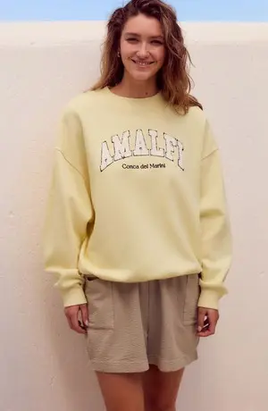 NEXT Bouclé Amalfi Graphic Sweatshirt