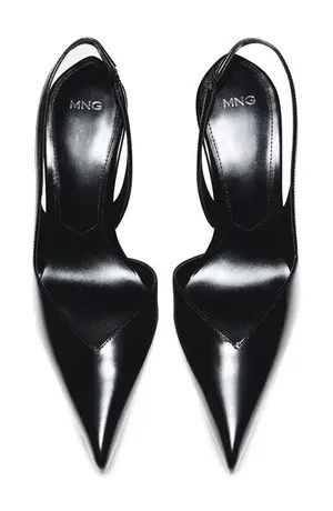 Mango Slingback Half D'orsay Pumps