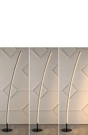 JONATHAN Y Malthe 71" Modern Contemporary Aluminum/iron Arc Integrated Led Floor Lamp