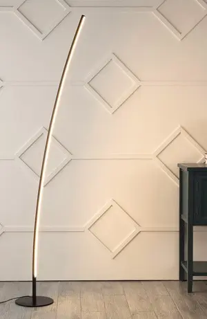 JONATHAN Y Malthe 71" Modern Contemporary Aluminum/iron Arc Integrated Led Floor Lamp