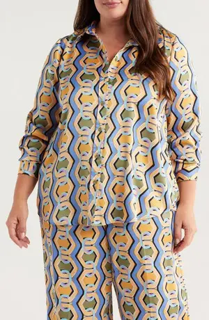 Tahari Asl Spread Collar Tops For Women