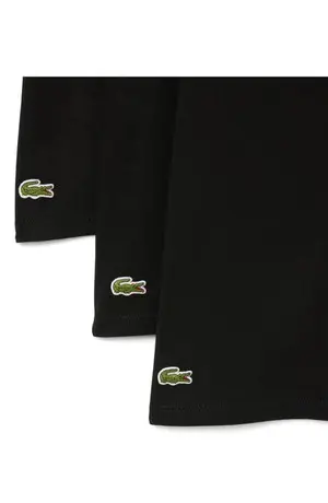 Lacoste 3-pack Cotton V-neck T-shirts - Black