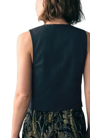 NEXT Button-through Linen Vest
