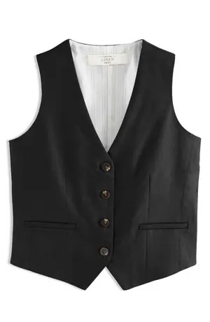 NEXT Button-through Linen Vest