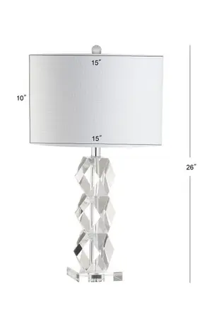 JONATHAN Y Sofia 26" Crystal Led Table Lamp