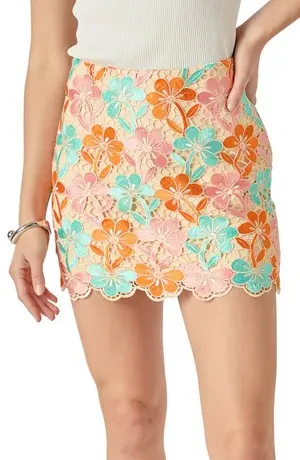 Endless Rose Floral Lace Miniskirt