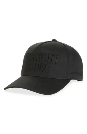 MIDNIGHT RODEO Classic Logo Baseball Cap - Black