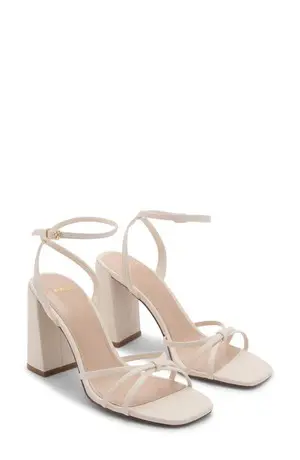Mango Ankle Strap Sandal - Light Beige