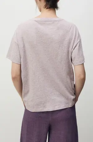 Mango Cotton Crewneck T-shirt - Lilac