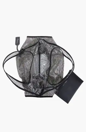 3.1 Phillip Lim Crystal Embellished Mesh Market Tote