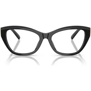 Tiffany & Co. 54mm Cat Eye Optical Glasses - Black/ Demo Lens