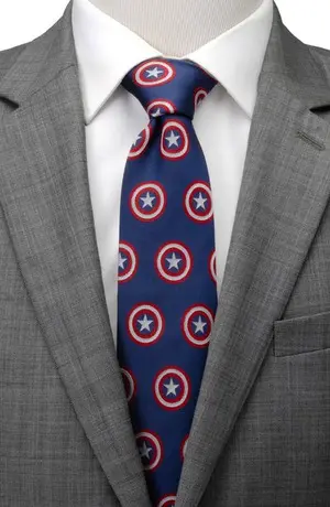 CUFFLINKS, INC. Captain America Neck Tie