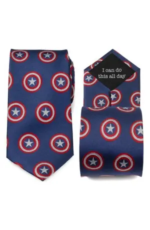 CUFFLINKS, INC. Captain America Neck Tie