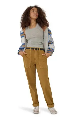 LEEM Slouchy Utility Cotton Blend Pants
