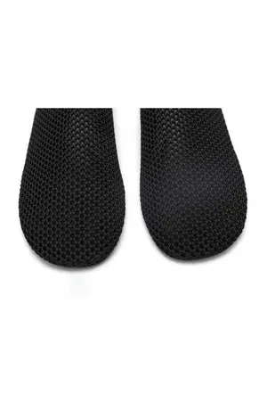 Mango Soft Mesh Flats - Black
