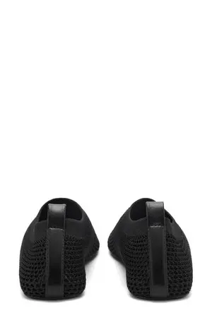 Mango Soft Mesh Flats - Black