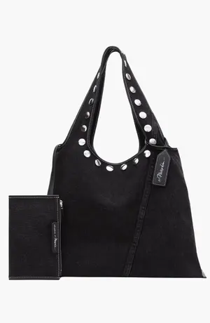 3.1 Phillip Lim Denim Market Tote Bag - Washed Black