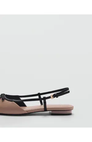 Mango Slingback Ballet Flats - Pink