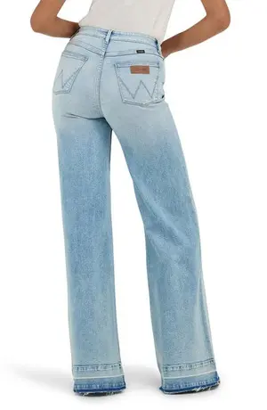 Wrangler Release Hem Wide Leg Jeans