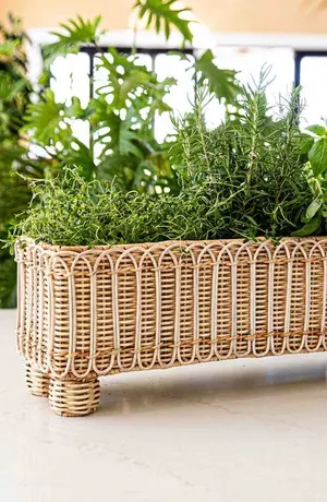 JULISKA Provence Rattan Rectangular Planter
