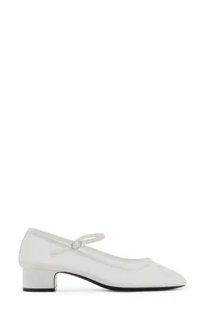 Mango Mary Jane Pumps - White
