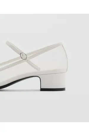 Mango Mary Jane Pumps - White