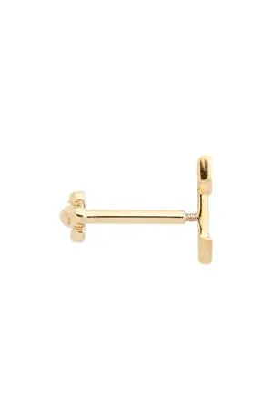 MARIA TASH Diamond Arrow Single Stud Earring - Yellow Gold