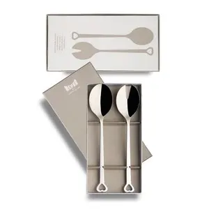 MEPRA Evento Salad Serving Set2 Pieces - Silver