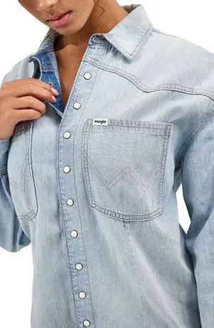 Wrangler Heritage Long Sleeve Denim Romper