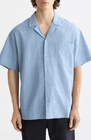 Scotch & Soda Macys Cross-stitch Camp Shirt